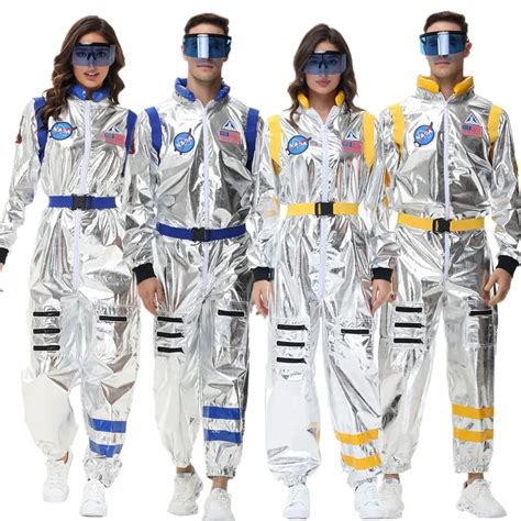 Silver Space Suit Costume Silver Astronaut Costume Adult Astronaut