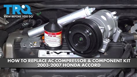 How To Replace AC Compressor Component Kit 2003 2007 Honda Accord 1A Auto