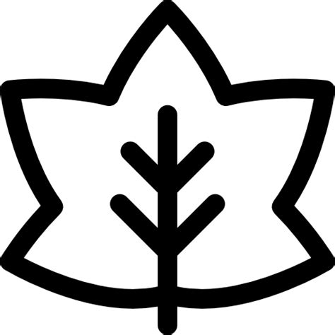 Leaf Basic Rounded Lineal Icon