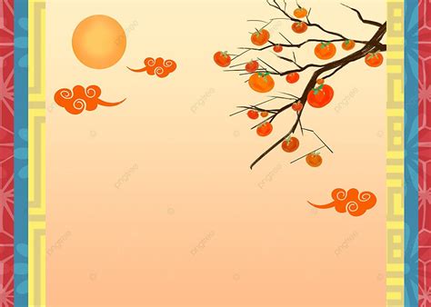 한국 가을 이브 전통 축제 감 달 구름 대한민국 감나무 추석 배경 일러스트 및 사진 무료 다운로드 Pngtree