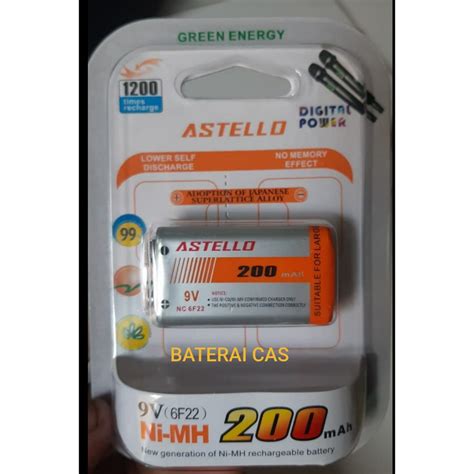 Jual Baterai Kotak V Volt Volt Rechargeable Cas Casan Baterry Charger Charge Shopee Indonesia