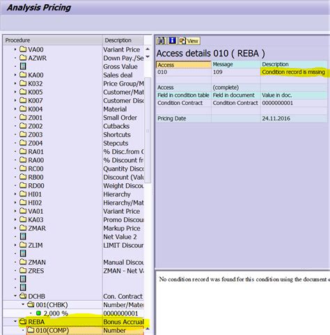 Solved Condition Contract Rebate Sap Community