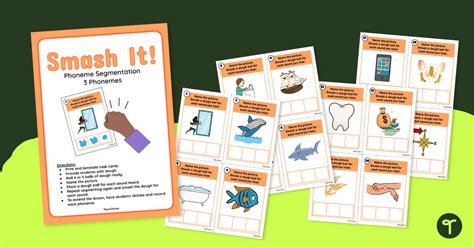 Segmenting 3 Phonemes Activity Smash It Teach Starter