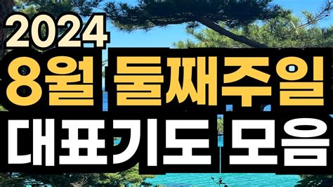8월 대표기도 예시ㅣ8월 둘째주 주일예배기도 모음ㅣ8월 2주 대표기도문 모음ㅣ대표기도가 어려운분들을 위한 기도예시문ㅣ2024년 주일 예배 대표기도 준비 Youtube