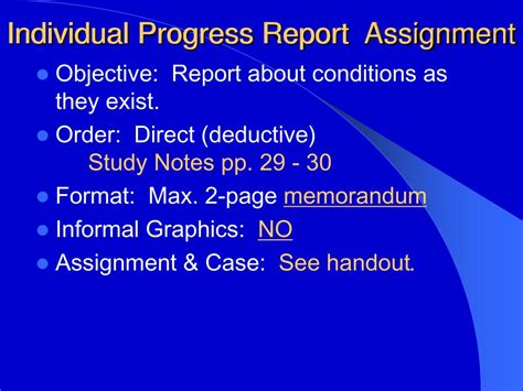 Ppt Progress Report Powerpoint Presentation Free Download Id3954179