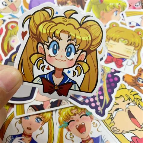 50 шт креативные милые самодельные Сейлор Мун декоративные Стикеры для скрапбукинга наклейка
