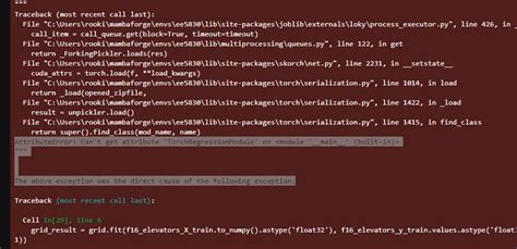 Attribute Error When Using GridSearchCV And Pytorch SklearnPipelines