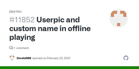 Userpic And Custom Name In Offline Playing · Issue 11852 · Ppyosu