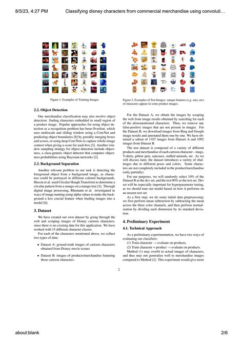 SOLUTION Classifying Disney Characters From Commercial Merchandise