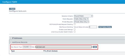How To Create A Cname For A Fqdn Using Geogslb Kemp Support