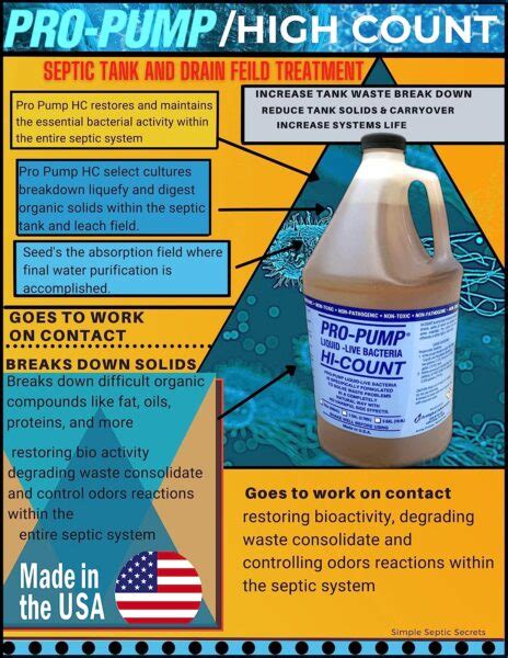 Pro Pump Septic Tank Treatment For Any System Holding Tank Or Leach