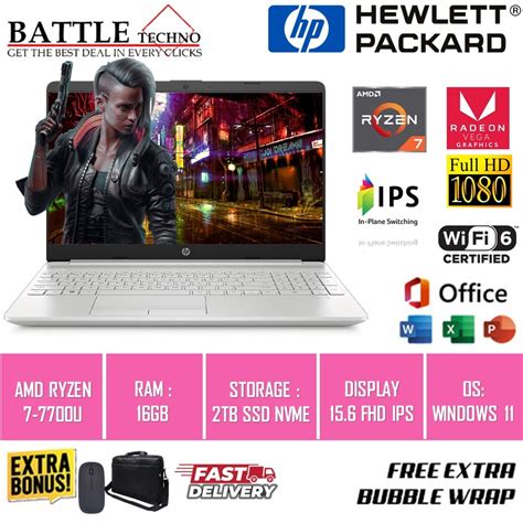 Jual Laptop Gaming Slim Baru Hp Amd Ryzen U Ram Gb Ssd Tb Radeon Vega Fhd Ips