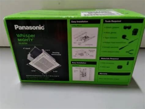 Panasonic Whisper Mighty Pick A Flow 7090 Cfm Ceilingwall Bathroom