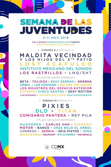 Cartel Oficial De La Semana De Las Juventudes 2018 Vgezone