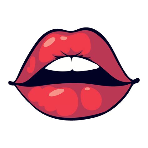 Mouth Pop Art And Teeth Icon Isolated 47648092 Vector Art At Vecteezy