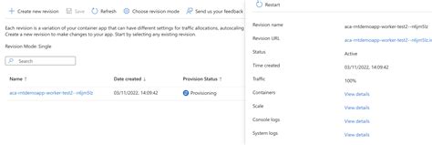 Container App Revision Stuck In Provisioning State Issue Microsoft Azure Container Apps