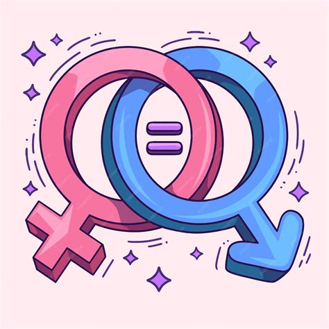 Premium Vector Hand Drawn Gender Equality Icon