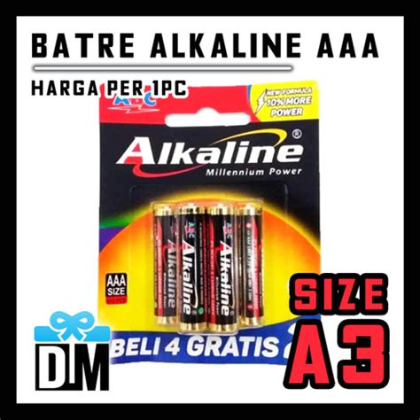 Jual Batu Baterai Batre Battery Size Ukuran Aaa Atau A Merk Alkaline Abc Kota Bandung Dm