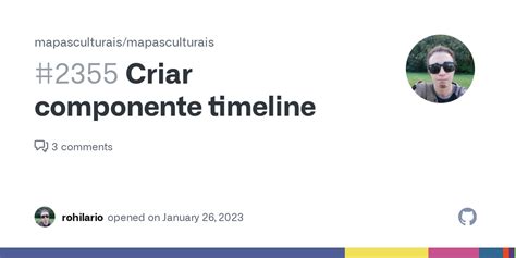 Criar Componente Timeline · Issue 2355 · Mapasculturaismapasculturais