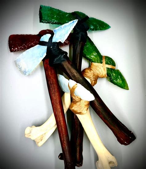 Knapped Stone And Glass Tomahawk