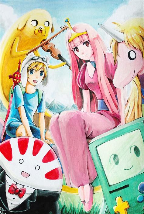 Anime Adventure Time Finn And Princess Bubblegum