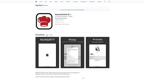 Personal Chef Ai 당신의 Ai 기반 요리 도우미 Creatiai