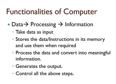Components And Functions Of A Computer NoteXchange