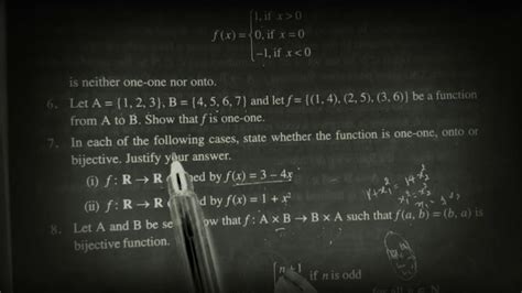 Class Xii Mathematicsch 1 Relations And Functions Part 5 Youtube