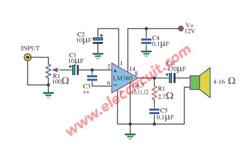 Lm380 Audio Power Amplifier Bridge Stereo