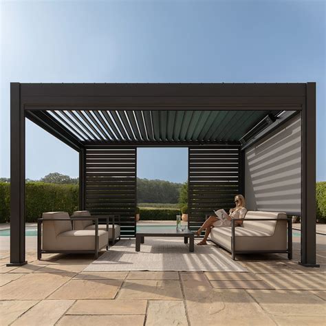 Eden Pergola Aluminium Rectangular 30x40 Frame Only Modern Rattan Ltd