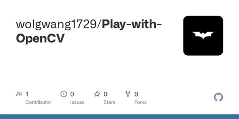 GitHub Wolgwang1729 Play With OpenCV