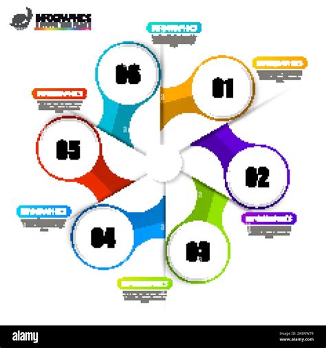 Circle Infographics Emplate For Diagram Graph Presentation And Chart Vector Illustration