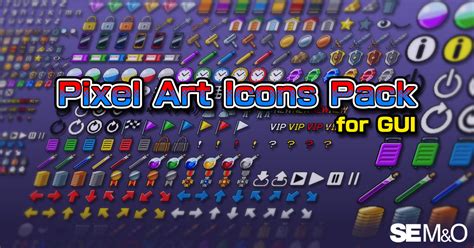 Pixel Art Icons Pack For Gui 2d Icons Unity Asset Store
