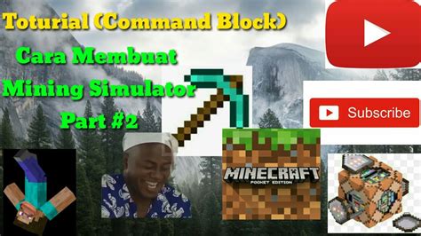 Command Block Toturial Cara Membuat Mining Simulator Part 2 Minecraft Mcpe Indonesia Youtube