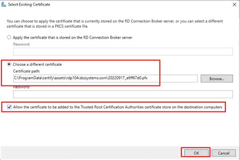 Installing A Certificate For Rdp On A Windows Server Sbz Systems