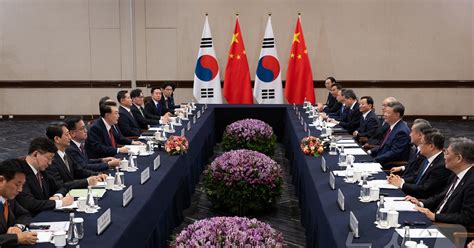 윤석열 대통령 시진핑 주석과 정상회담