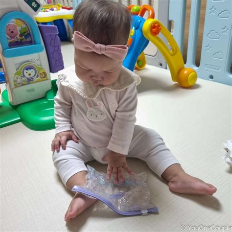 10개월 아기 지퍼백 촉감 놀이 지퍼백 관련 놀이 총정리 네이버 블로그