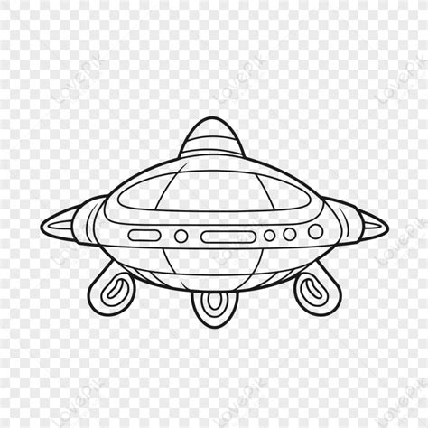 개요 스케치 드로잉을 색칠하기 위한 우주선의 흑백 이미지 벡터삽화선 그리기 Png 일러스트 무료 다운로드 Lovepik