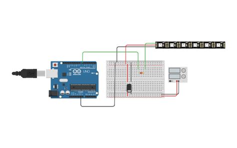Circuit Design Led Neo Pixel Tinkercad