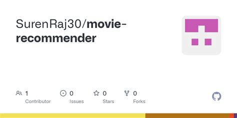 GitHub SurenRaj30 Movie Recommender