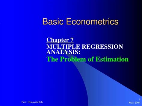 Ppt Basic Econometrics Powerpoint Presentation Free Download Id 9429609