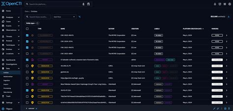 Manual Export Opencti Documentation