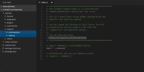 understanding cypress folder structure testersdock