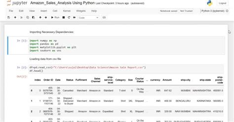 Video My Project On Amazon Sales Data Analysis Sujal Parmar Posted