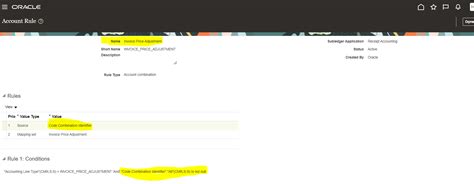 What Is The Condition Mentioned In Invoice Price Variance Accounting Rule — Cloud Customer Connect