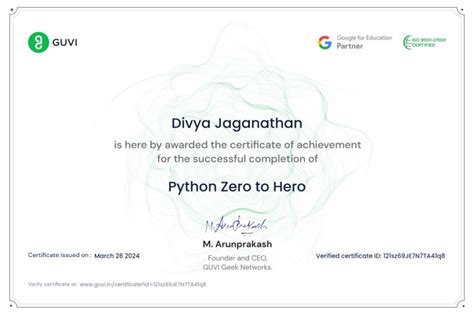 Completed Zero To Hero Python Course Divya J Posted On The Topic Linkedin