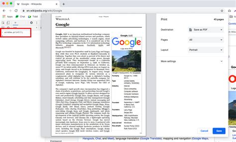 Javascript Close Chrome Print Preview Dialogue Box Using Javascipt