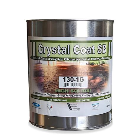 Crystal Coat Clear Sealer Solvent Based 1 Gallon 130 1g Pressure Washers And Industrial