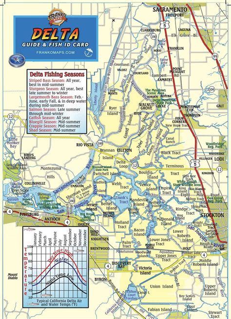 California Delta River Map Sacramento San Joaquin River Delta Ilar