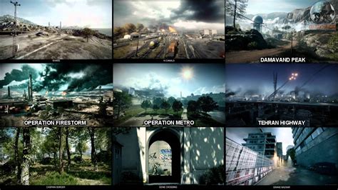 Les 9 Maps De Battlefield 3 Mosaïque H1n1virus Youtube